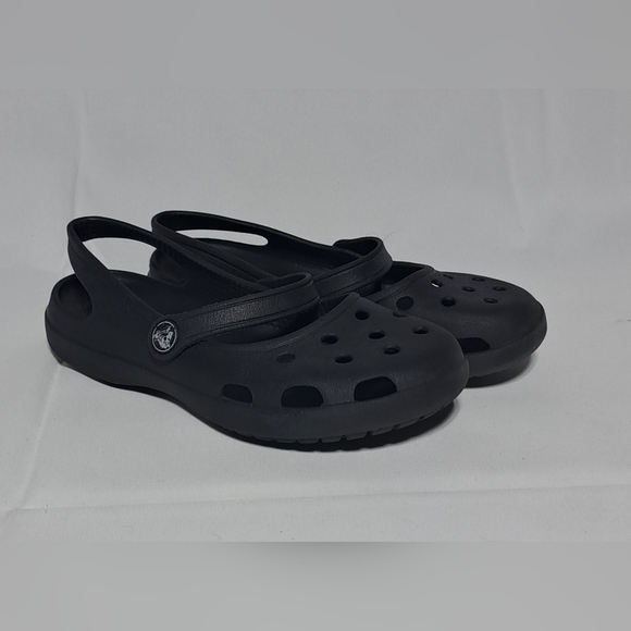 CROCS | Shoes | Crocs Shayna Mary Jane Sandals Womens 6 Navy | Poshmark